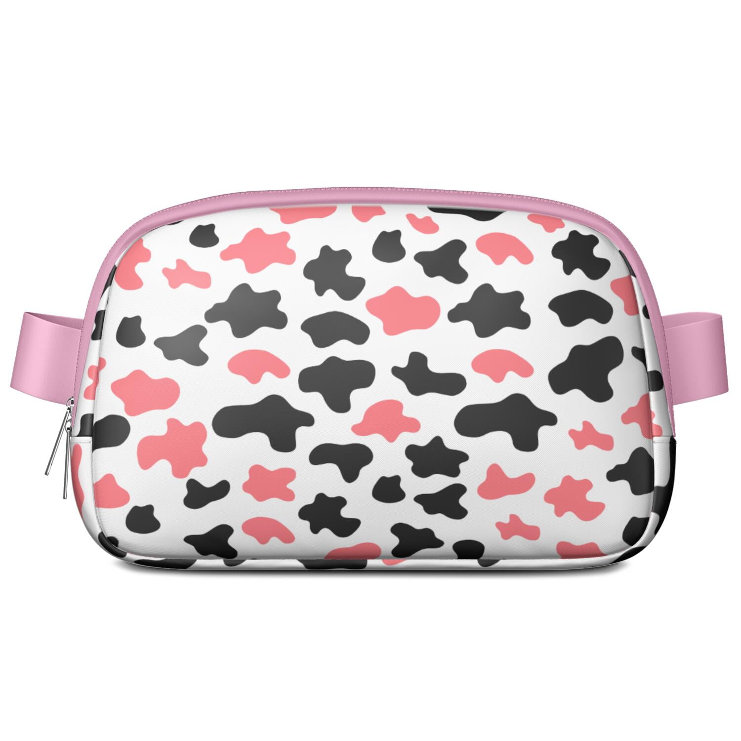 Vintage Cow Pattern Waist Bag – Black and White Farm Animal Fanny Pack ...