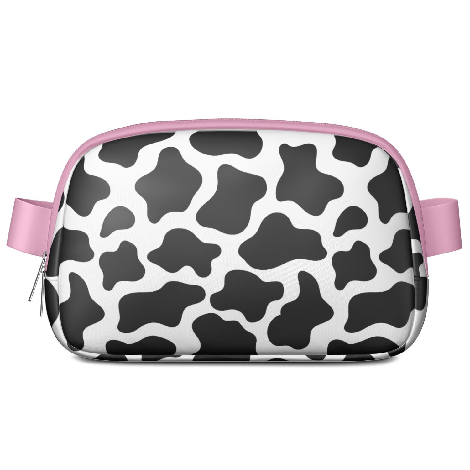 Vintage Cow Pattern Waist Bag – Black and White Farm Animal Fanny Pack ...