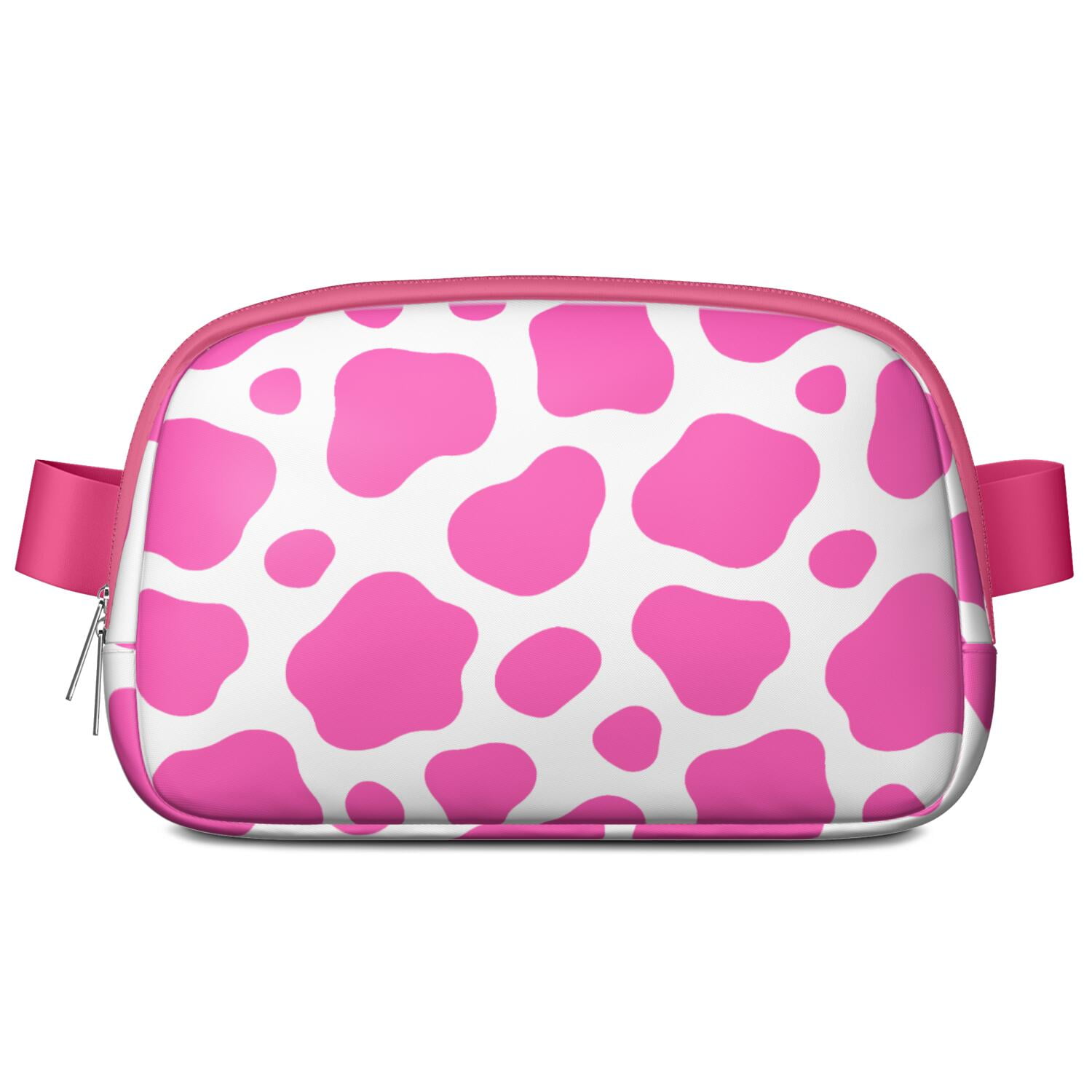 Vintage Cow Pattern Waist Bag – Black and White Farm Animal Fanny Pack ...