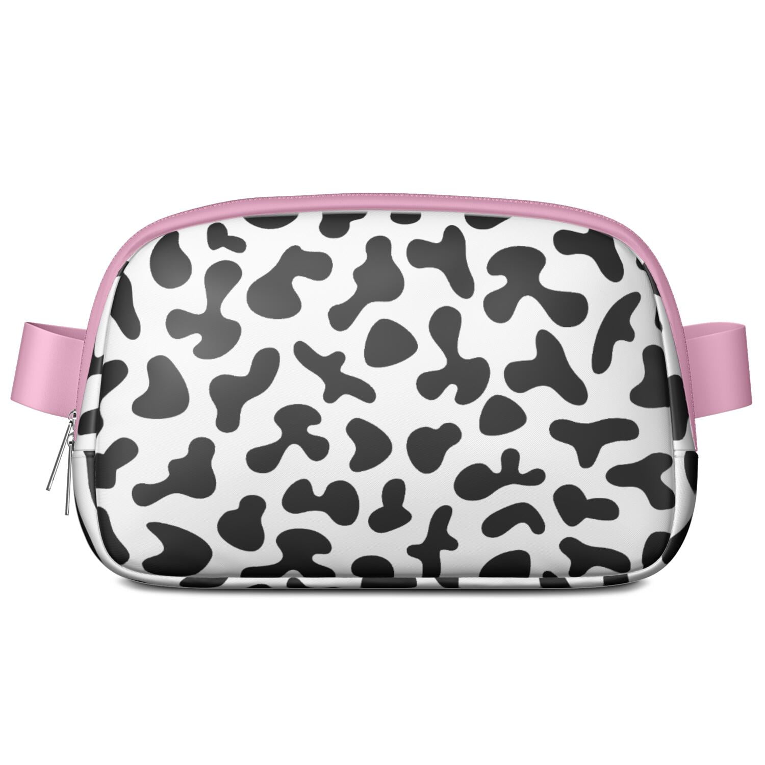 Vintage Cow Pattern Waist Bag – Black and White Farm Animal Fanny Pack ...