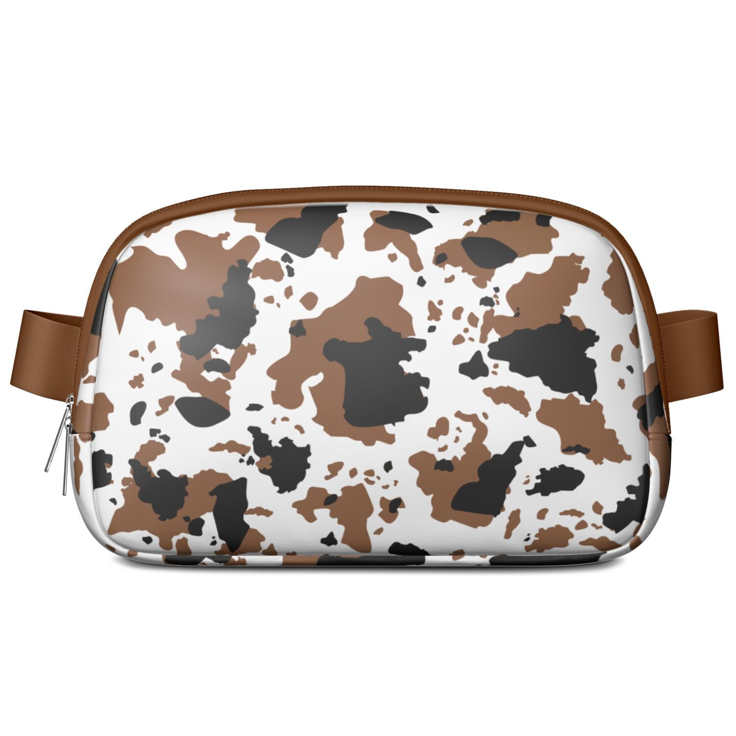Vintage Cow Pattern Waist Bag – Black and White Farm Animal Fanny Pack ...