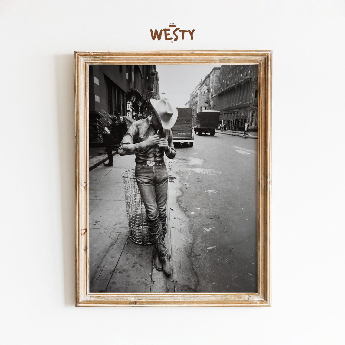 Vintage Cowboy Poster Retro Western Wall Art Cowboy Photography Print ...