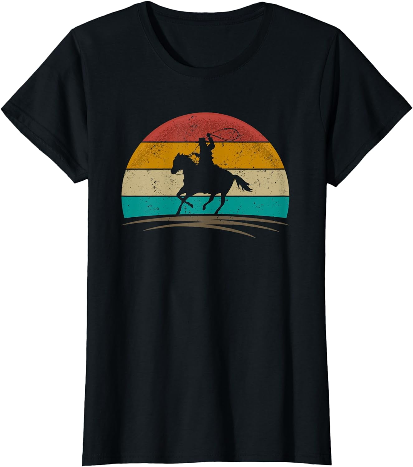 Vintage Cowboy Retro 70s Distressed Rodeo Lover Men Women T-Shirt ...