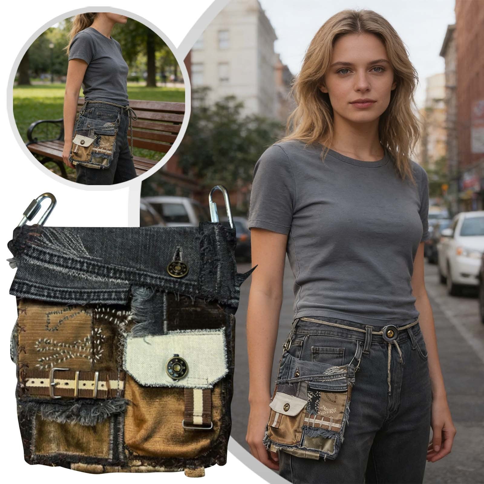 Vintage Cowboy Tool Bag Pocket Denim Durable and Suitable for Work and ...