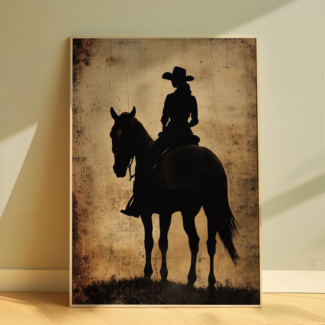 Vintage Cowgirl Wall Art Western Poster For Office Wall Decor Cowgirl ...