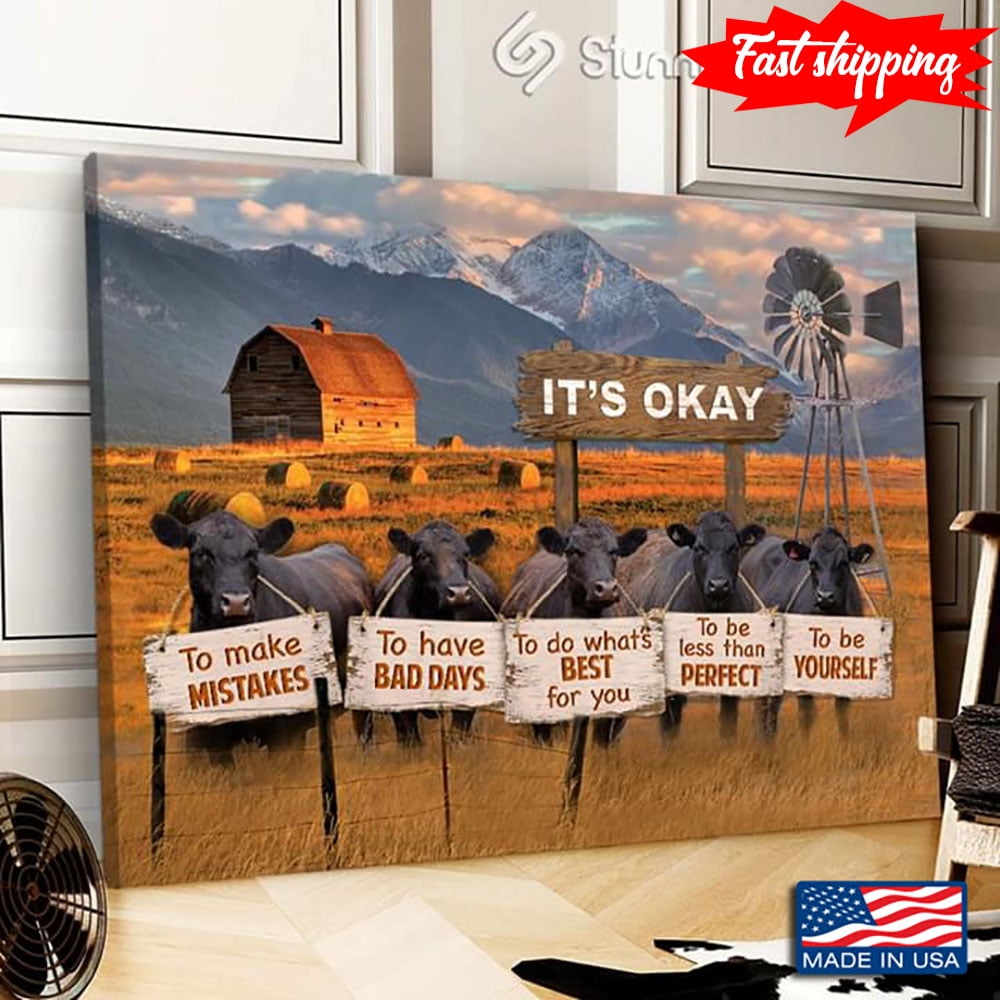 Vintage Cows On Farm It’s Okay To Make Mistakes To Have Bad Days To Do ...