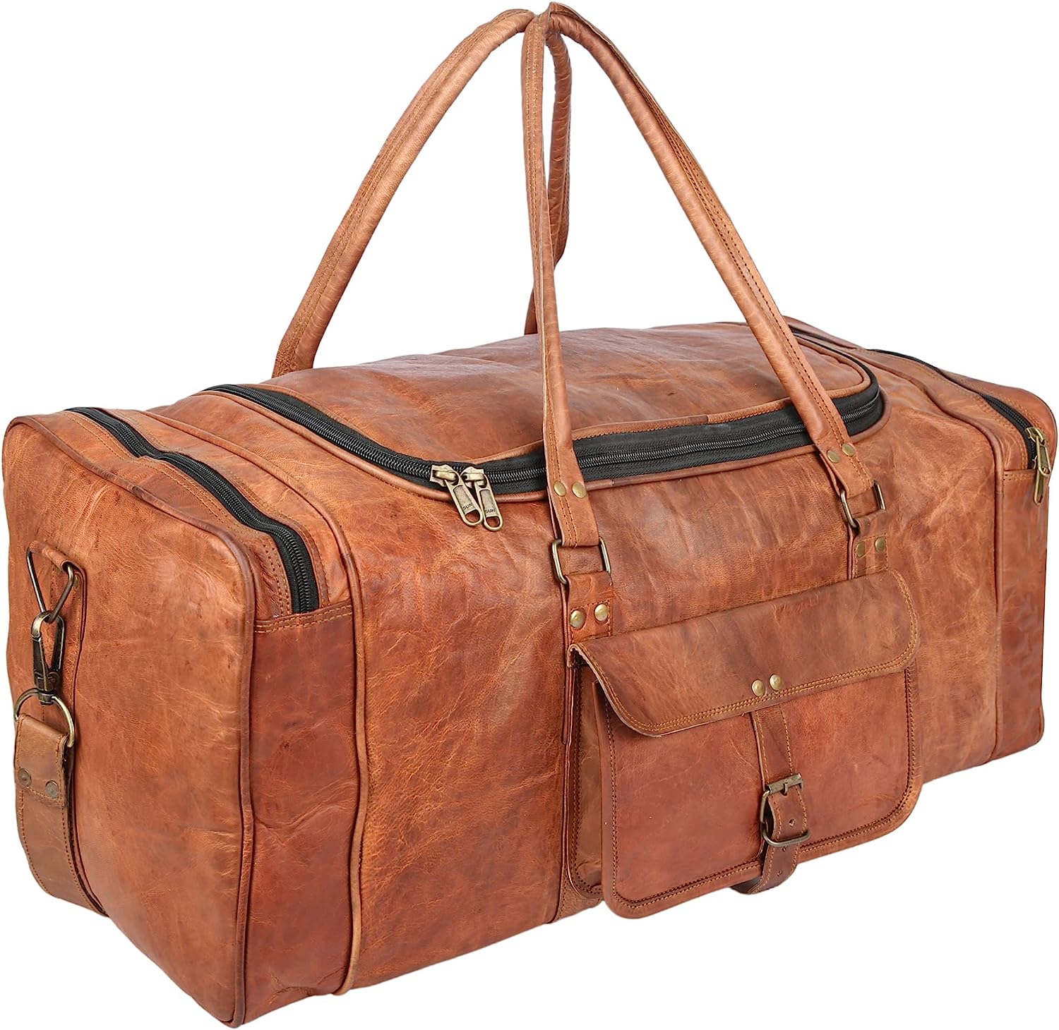 Le Donne Leather Classic Cabin Duffel Bag C-12 - Walmart.com