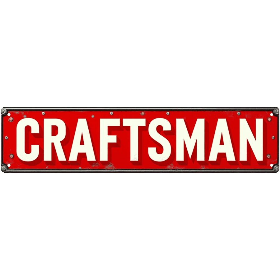 Vintage Craftsman Tin Sign - 16x4 Inch - Ideal for Workshop, Garage ...