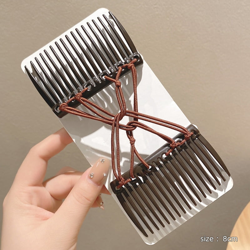 Vintage Creative Magic Hair Comb Elastic Rope Disc Hair Clip For Women ...