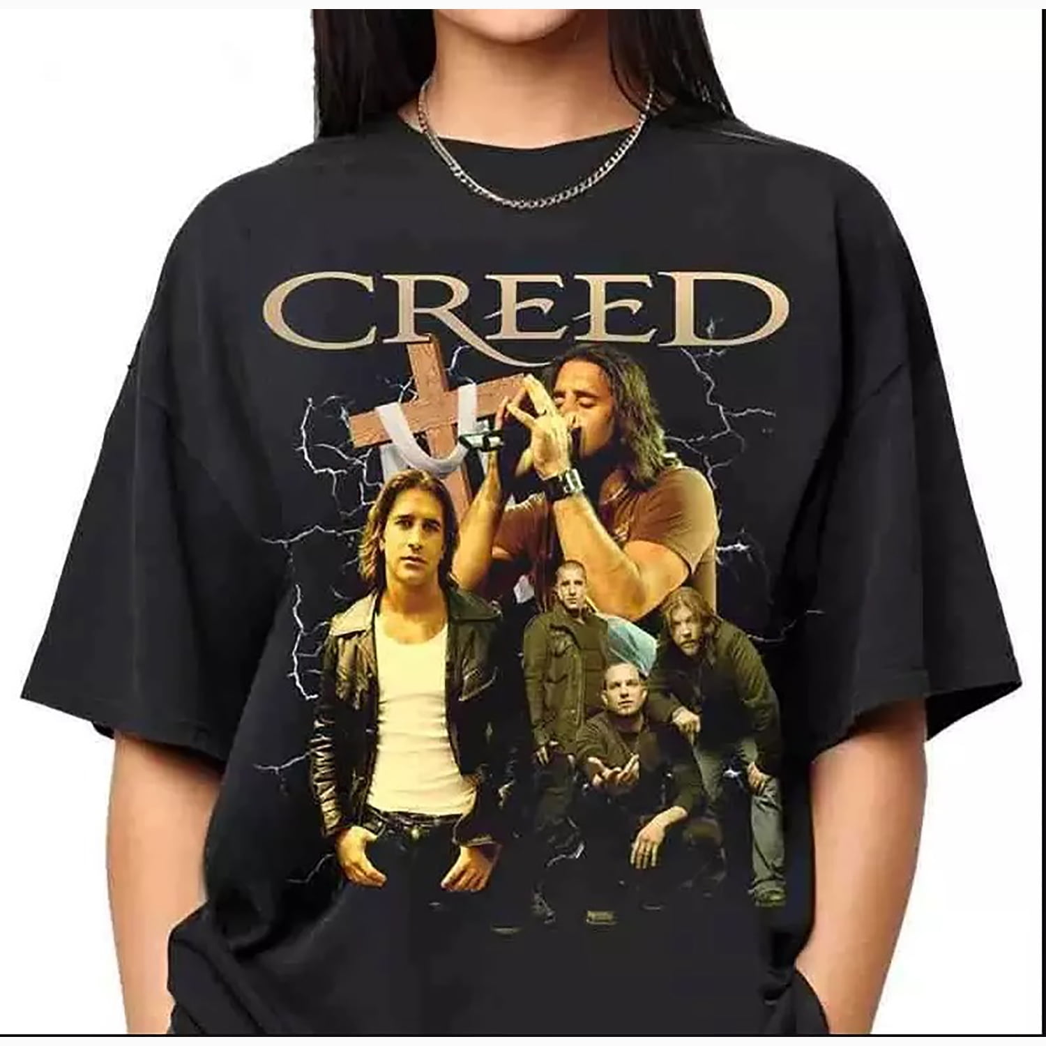 Vintage Creed 2024 Tour Black T-Shirt, The Creed Band Summer Of ’99 T ...