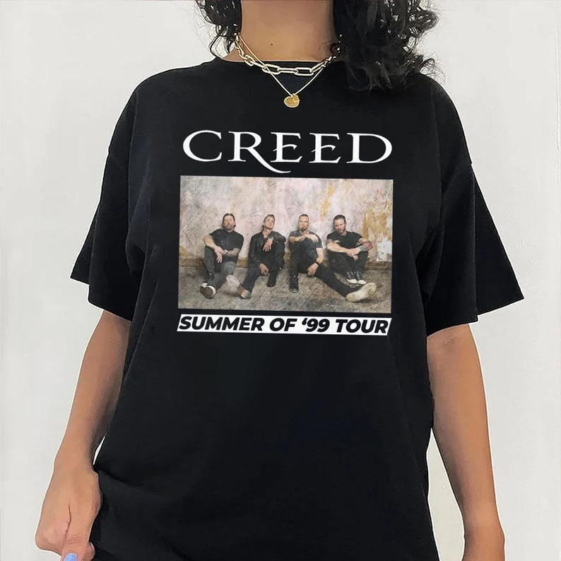 Vintage Creed 2024 Tour Summer of 99 Tour T-shirt - Walmart.com