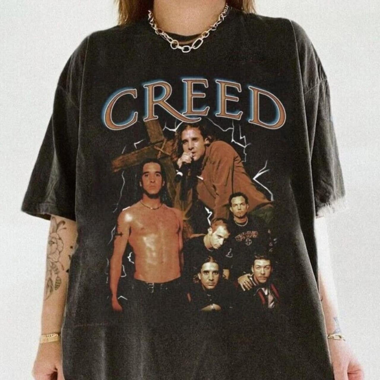 Vintage Creed 2024 Tour Unisex Black Shirt, The Creed Band Summer Of ...