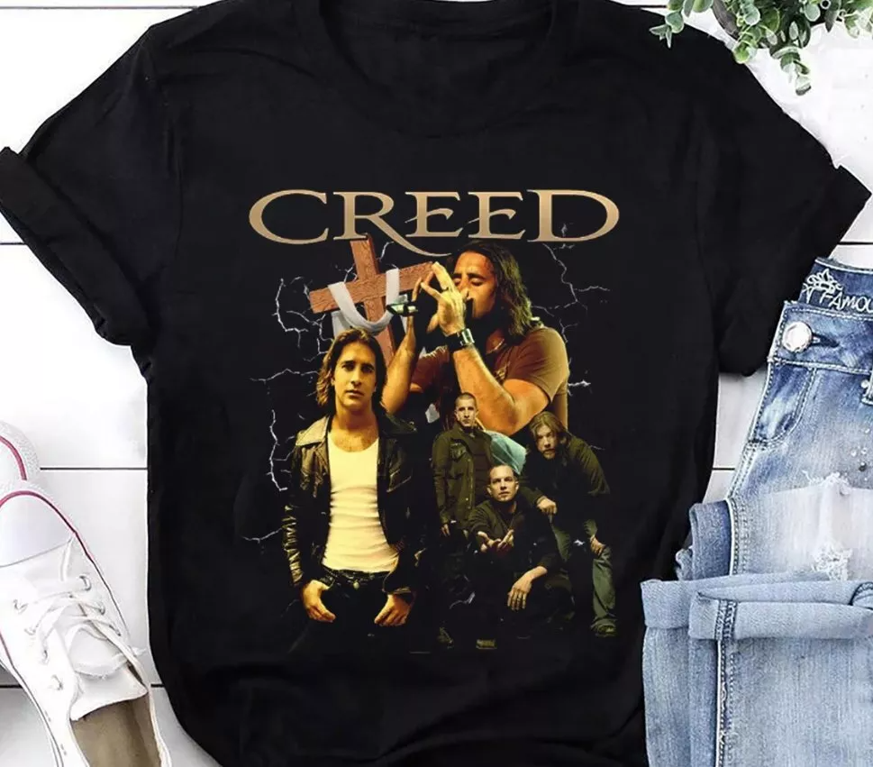 Vintage Creed Band Bootleg T-Shirt Creed Band Fan Gift Shirt Creed 2024 ...