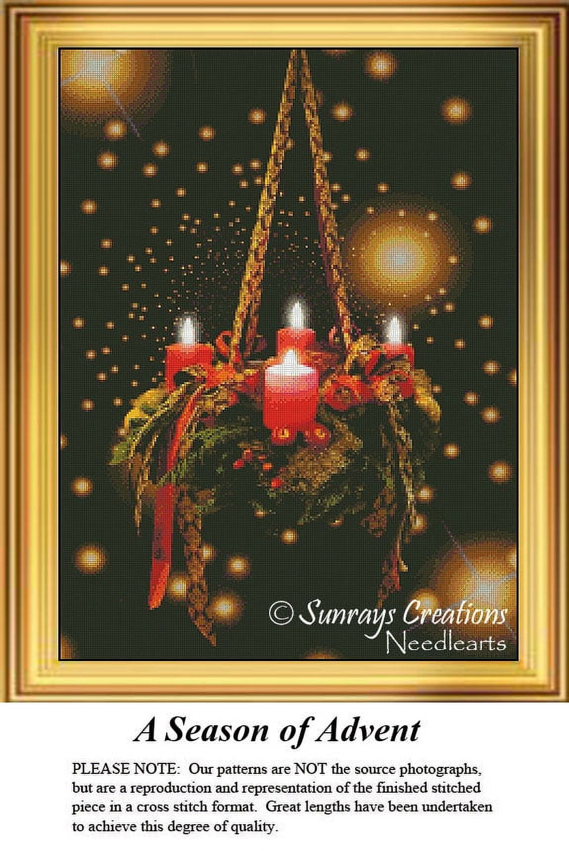 Vintage Cross Stitch Pattern | A Season of Advent (Pattern Only, You ...