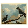 Vintage Crow Picture Paintings Raven Art Print Black Crow Wall Art ...