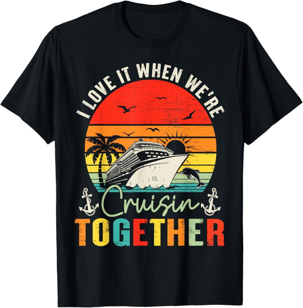Vintage Cruise Squad 2025 Outfits Friends Family Couples T-Shirt ...