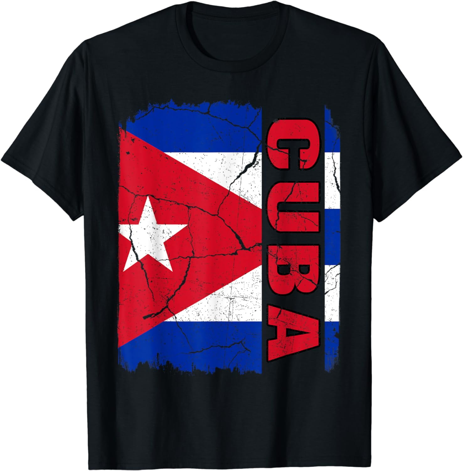 Vintage Cuban Flag Cuba Pride Roots Heritage Gift T-Shirt - Walmart.com