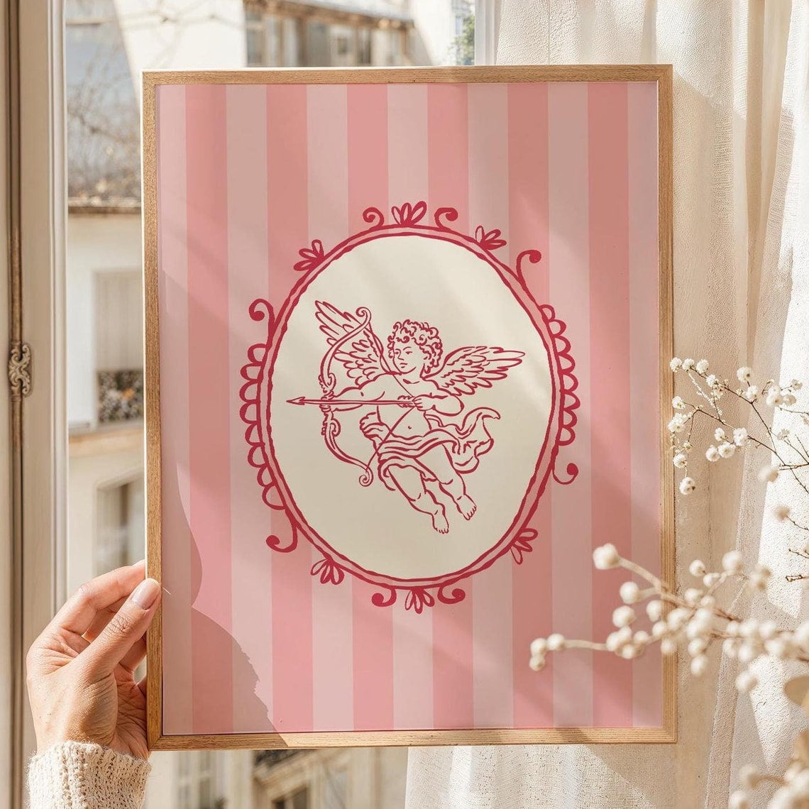 Vintage Cupid Print, Art, Valentines Day Decor, Coquette Wall Art ...