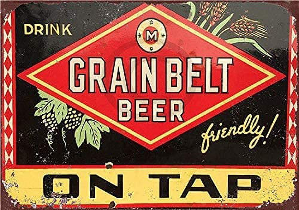Vintage Custom Metal Signs 12 x 16 - Grain Belt Beer Chic Art Wall ...