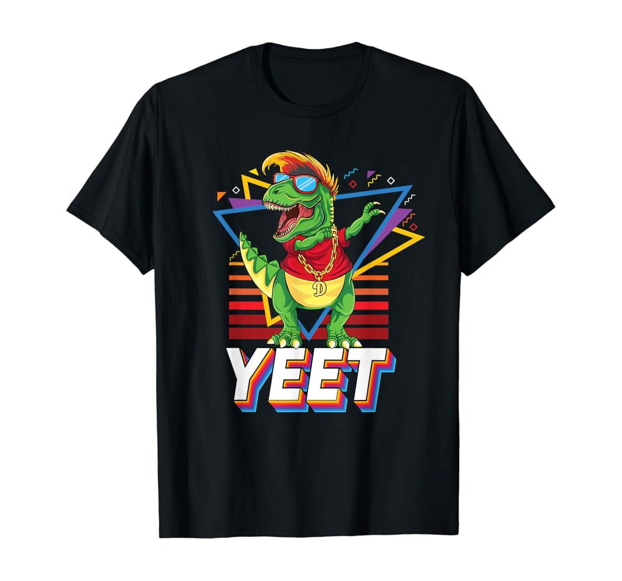 Vintage Cute T Rex Dab Dance Funny Dabbing Dinosaur Cool Retro Yeet T ...