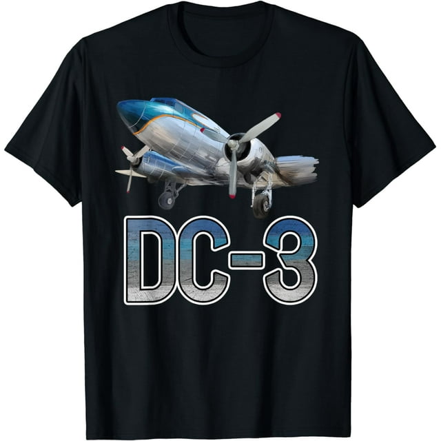 Vintage DC-3 Airplane Funny Aircraft Plane Lover Outfit Men T-Shirt ...
