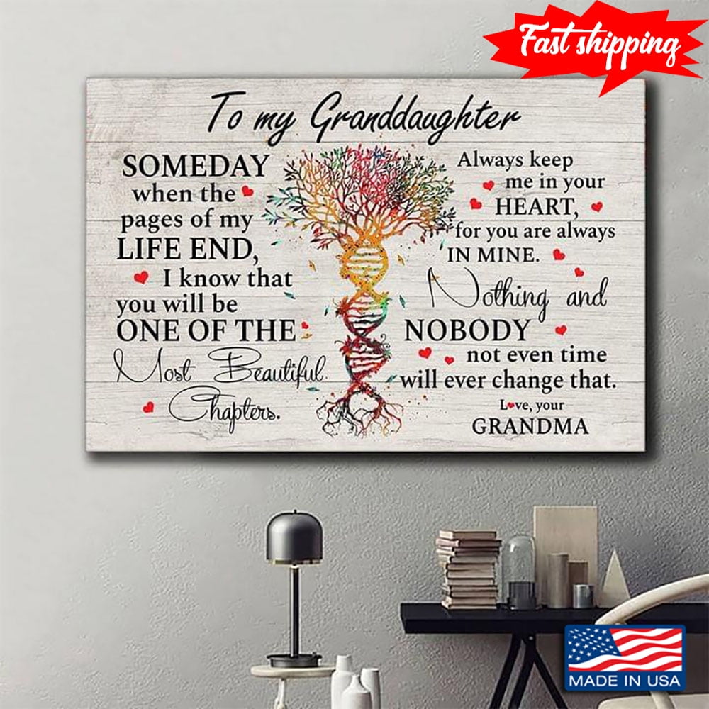Vintage DNA Shaped Tree To My Granddaughter Someday When The Pages Of ...