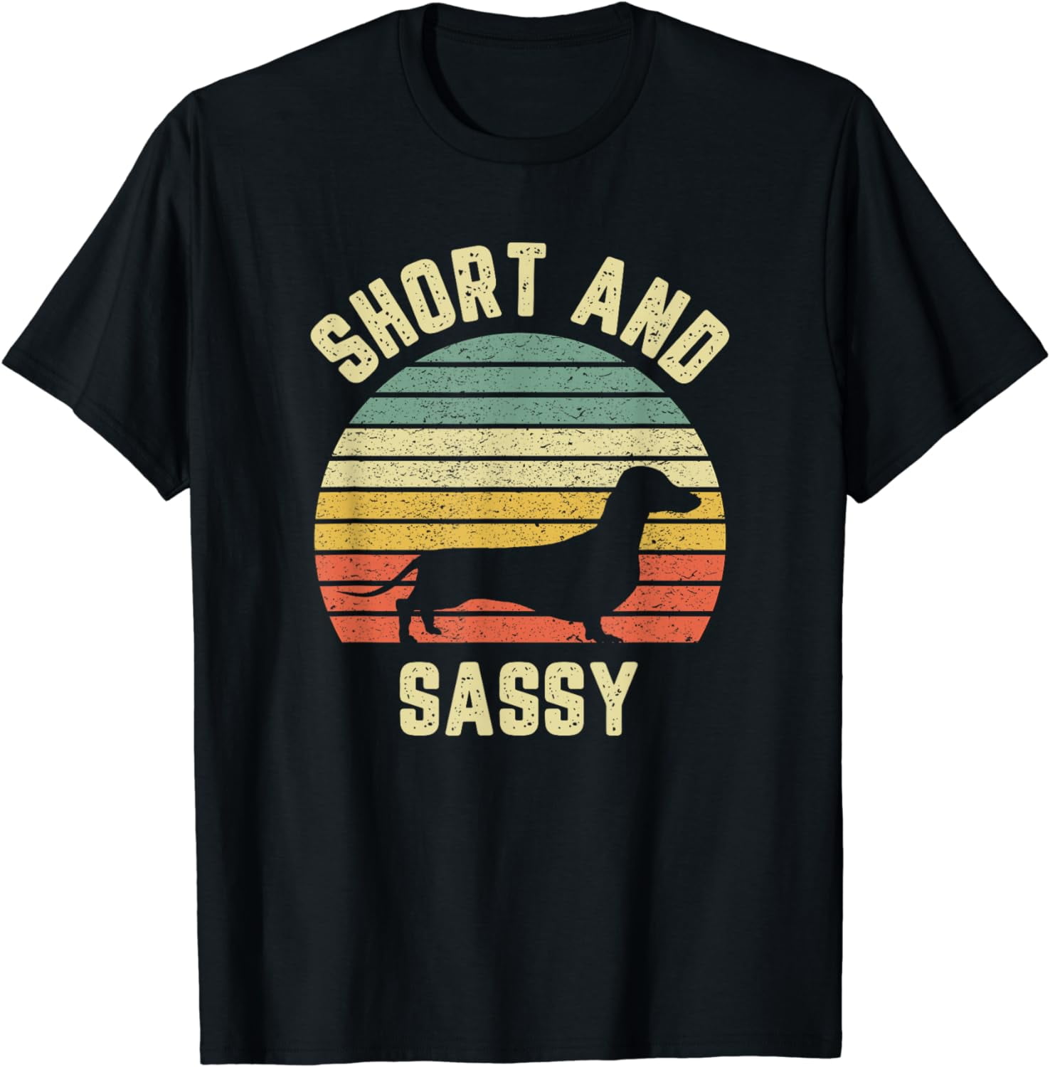 Vintage Dachshund Shirt Funny Weiner Dog Short Sassy T-Shirt - Walmart.com