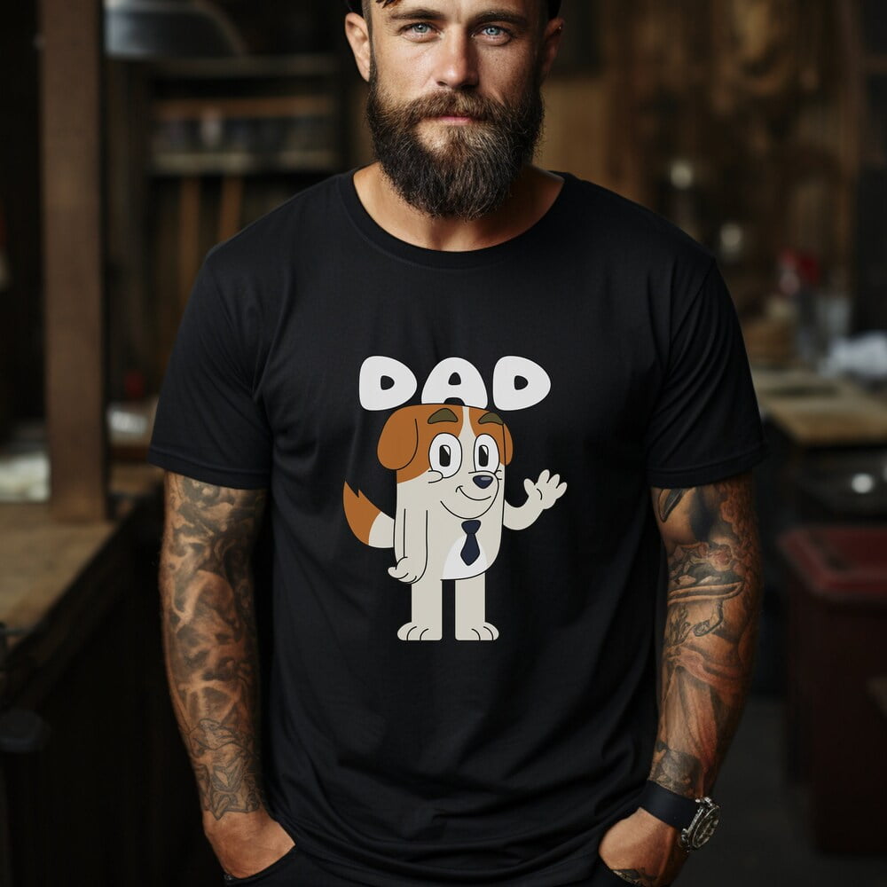Vintage Dad Bluey Inspired Dad Birthday Gift, Dad Shirts, Cute Family ...