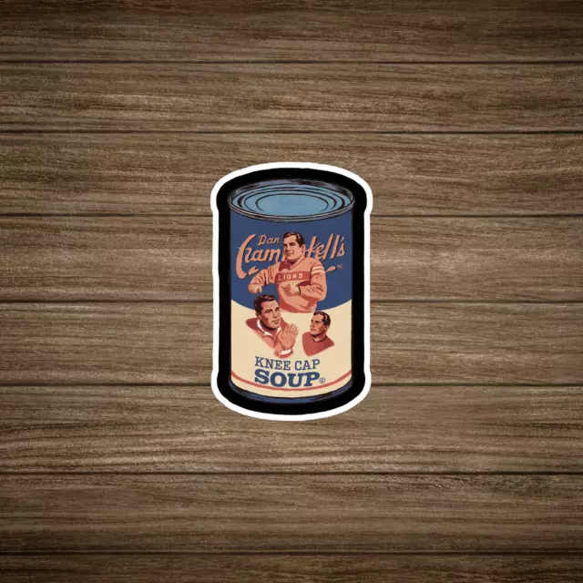 Vintage Dan Campbell'S Knee Cap Soup Detroit Lions Football ...