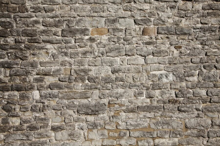 Vintage Dark Stone Brick Wall Cave Corridor 3D Pattern Interior ...