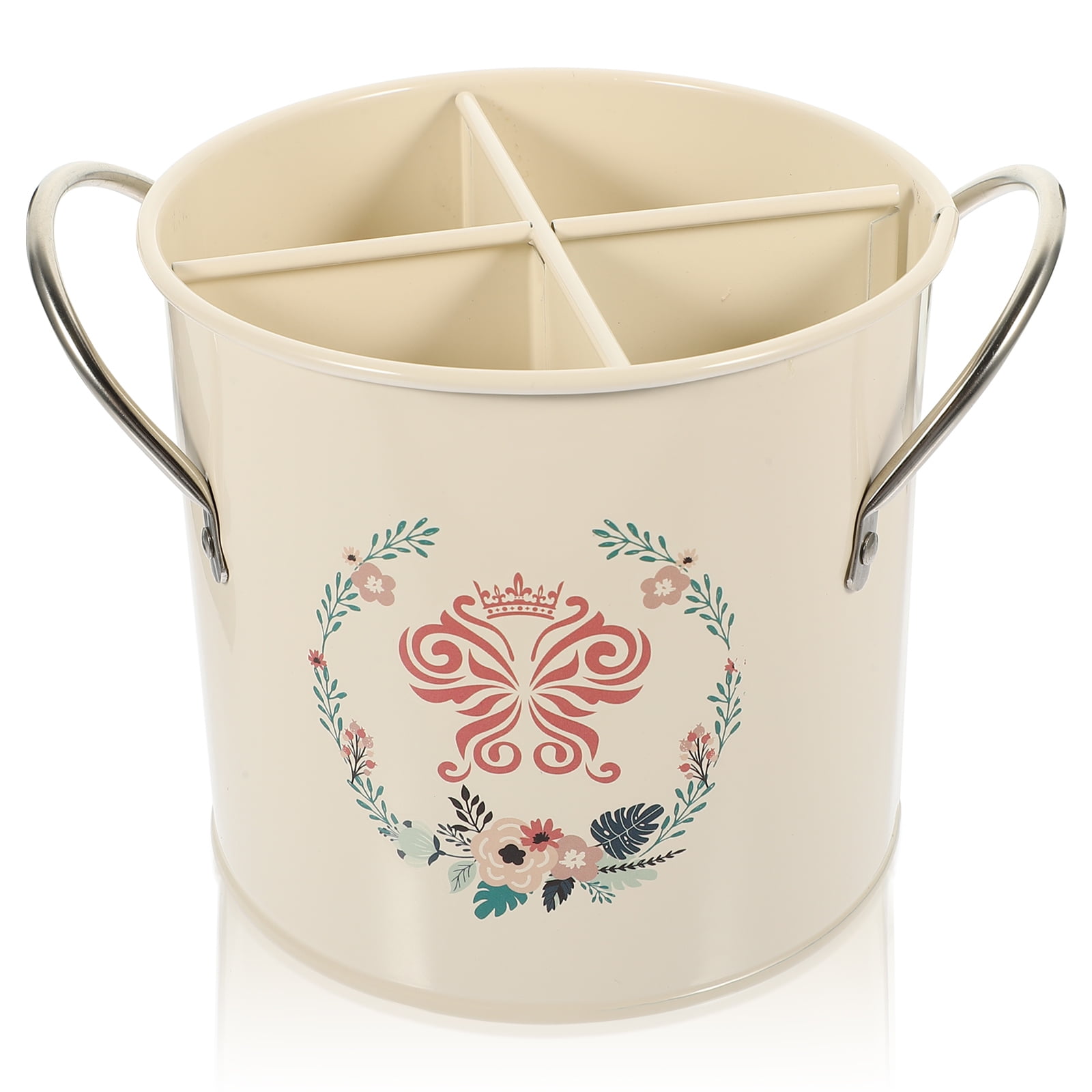 Vintage Decor Flatware Cutlery Storage Basket Kitchen Racks for Bucket ...