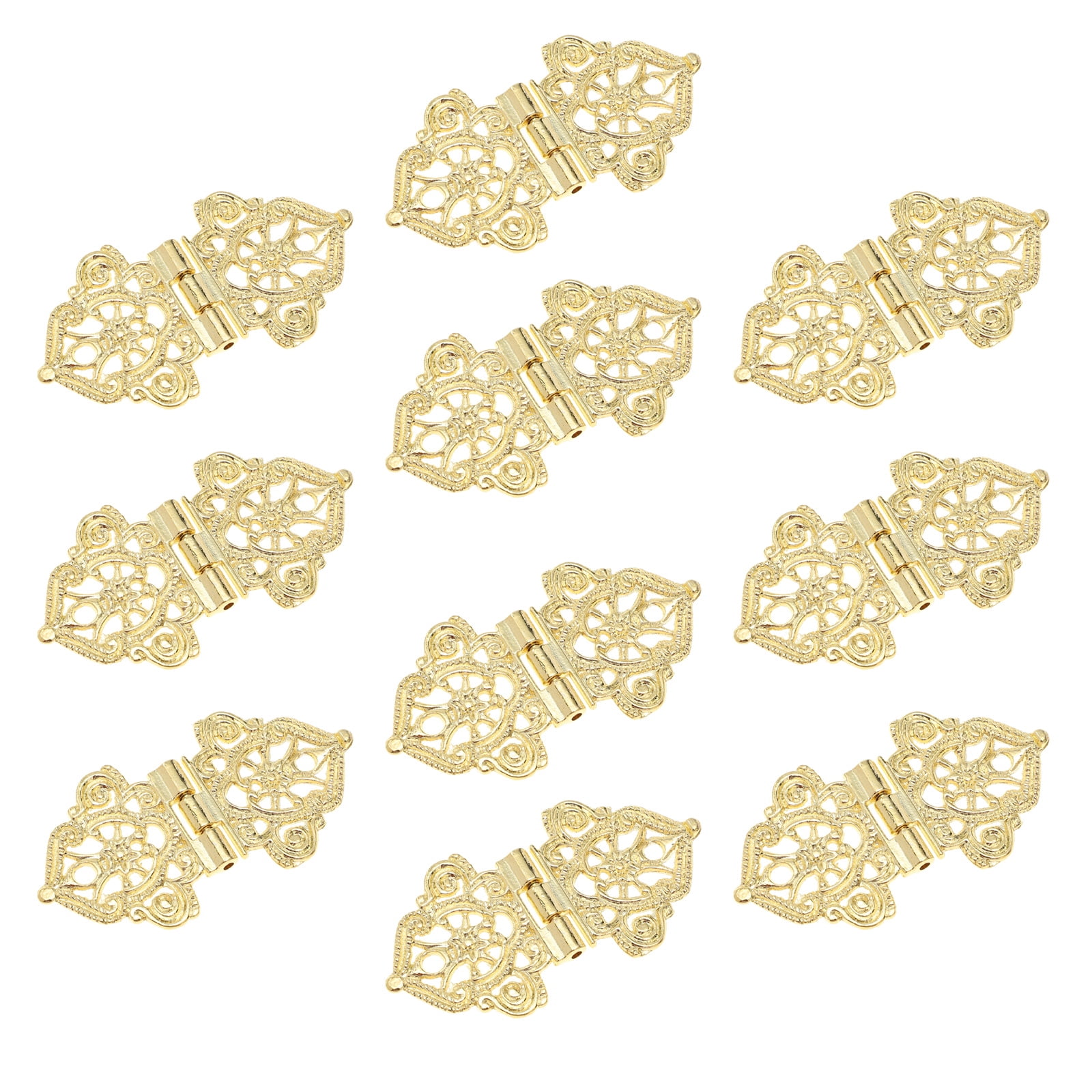 Vintage Decor Hinges 10 Pcs Printed Mini and Closures for Wooden Boxes ...