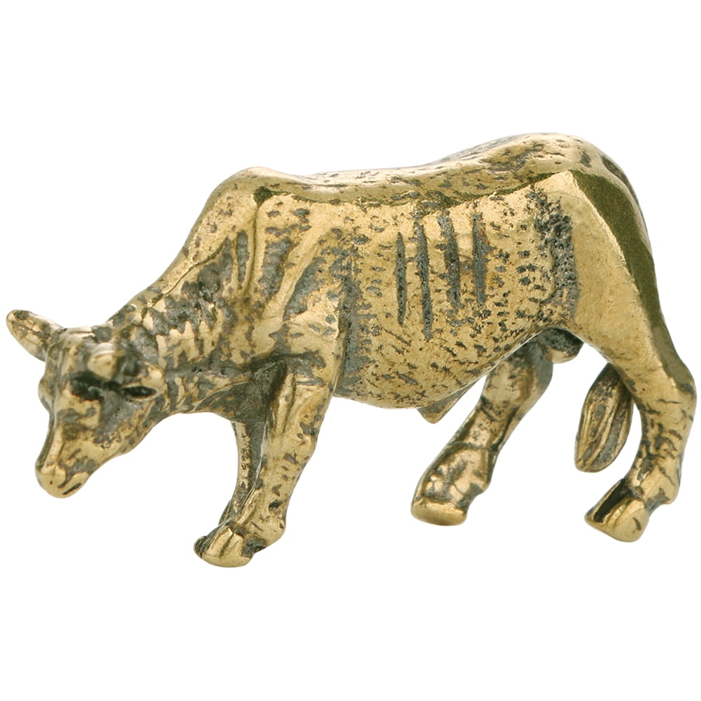 Vintage Decor Home Desk Decorations Tabletop Bull Ornament Sculpture ...
