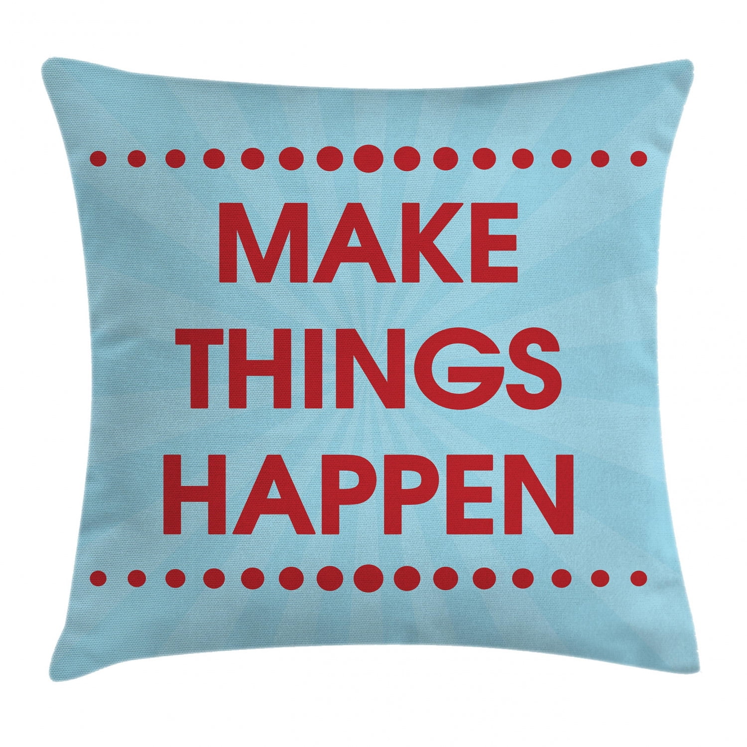 Vintage Decor Throw Pillow Cushion Cover, Motivational Phrase Inspirational Think Positive Quote ...