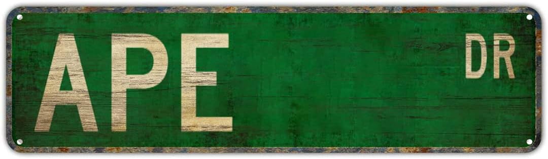 Vintage Decor Wall Signs Ape Ape Gift Ape Sign Sign For Zoo Enclosure ...