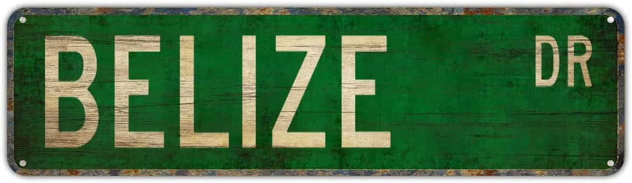 Vintage Decor Wall Signs Belize Sign Belize Gift Belize Keepsake Belize ...