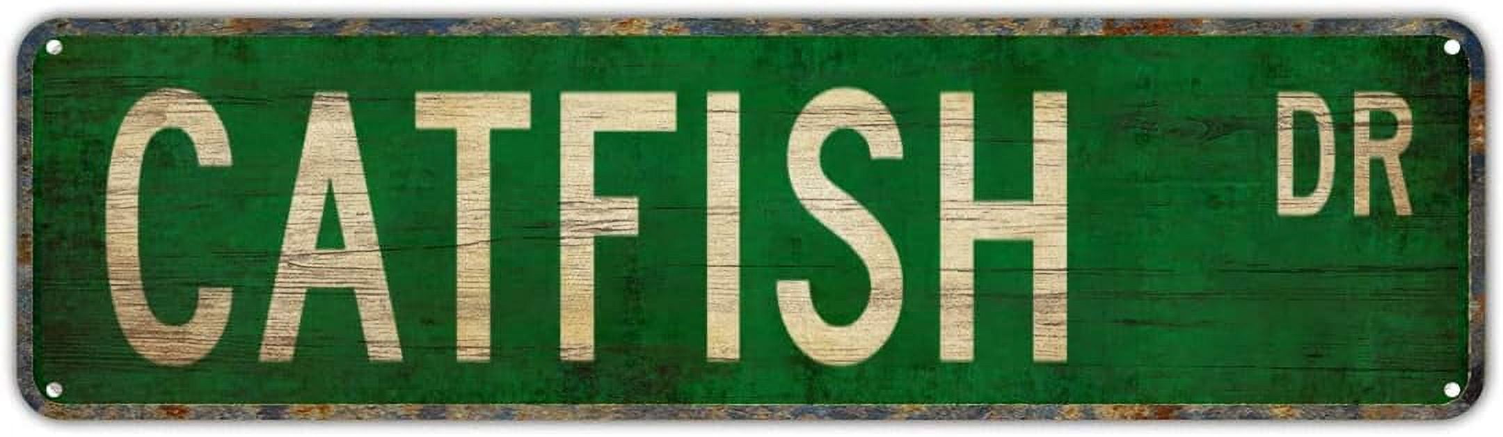 Vintage Decor Wall Signs Catfish Catfish Gift Catfish Sign Catfish ...