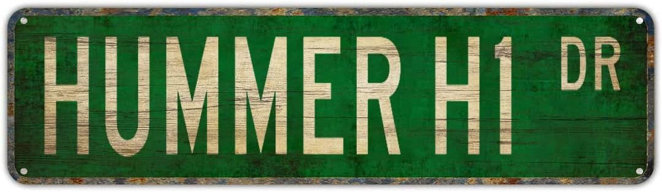 Vintage Decor Wall Signs Hummer H1 General Motors Hummer H1 Lover ...