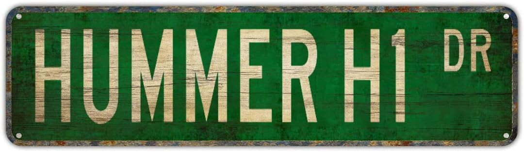 Vintage Decor Wall Signs Hummer H1 General Motors Hummer H1 Lover ...