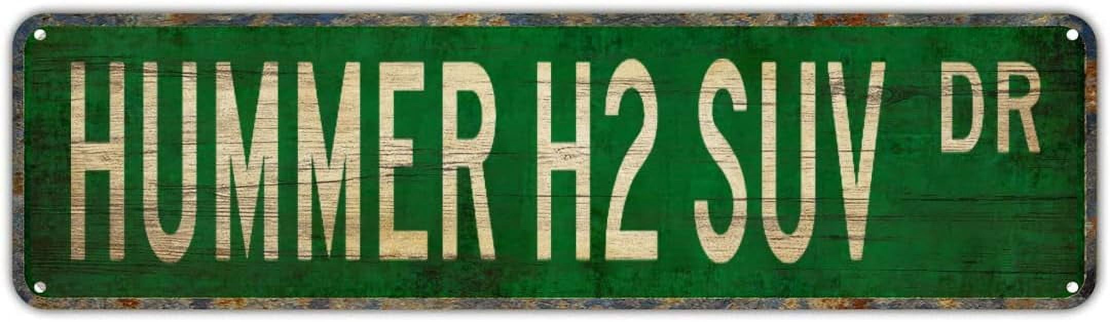 Vintage Decor Wall Signs Hummer H2 Suv GM Hummer H2 Suv Gift Hummer H2 ...