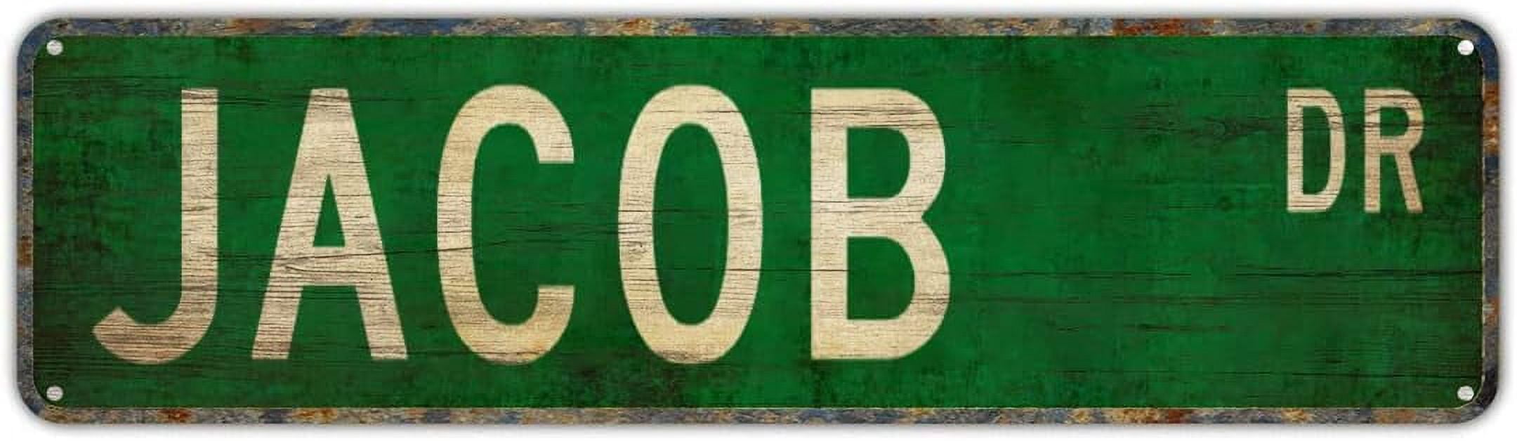 Vintage Decor Wall Signs Jacob Jacob Sign Jacob Fan Jacob Decor Child ...