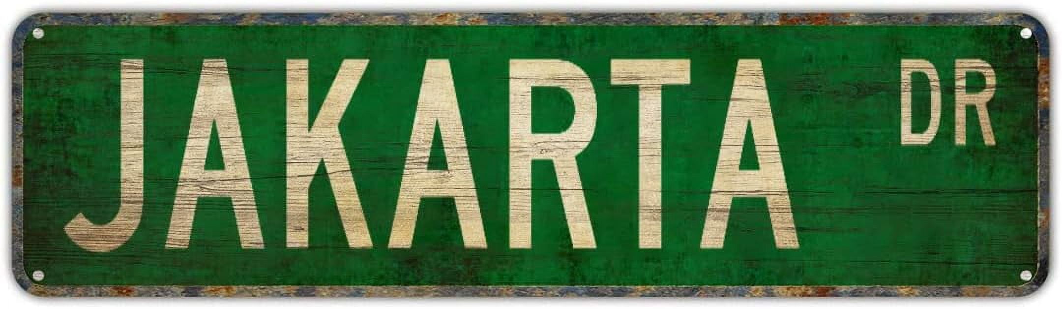 Vintage Decor Wall Signs Jakarta Jakarta Sign Jakarta Gift Jakarta ...