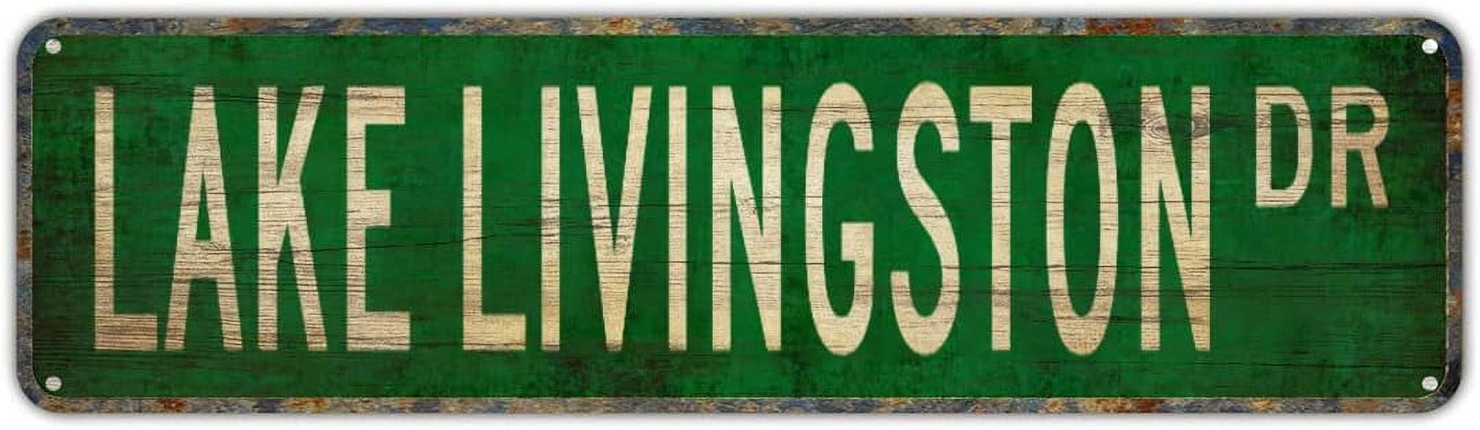 Vintage Decor Wall Signs Lake Livingston Lake Livingston Sign Lake ...