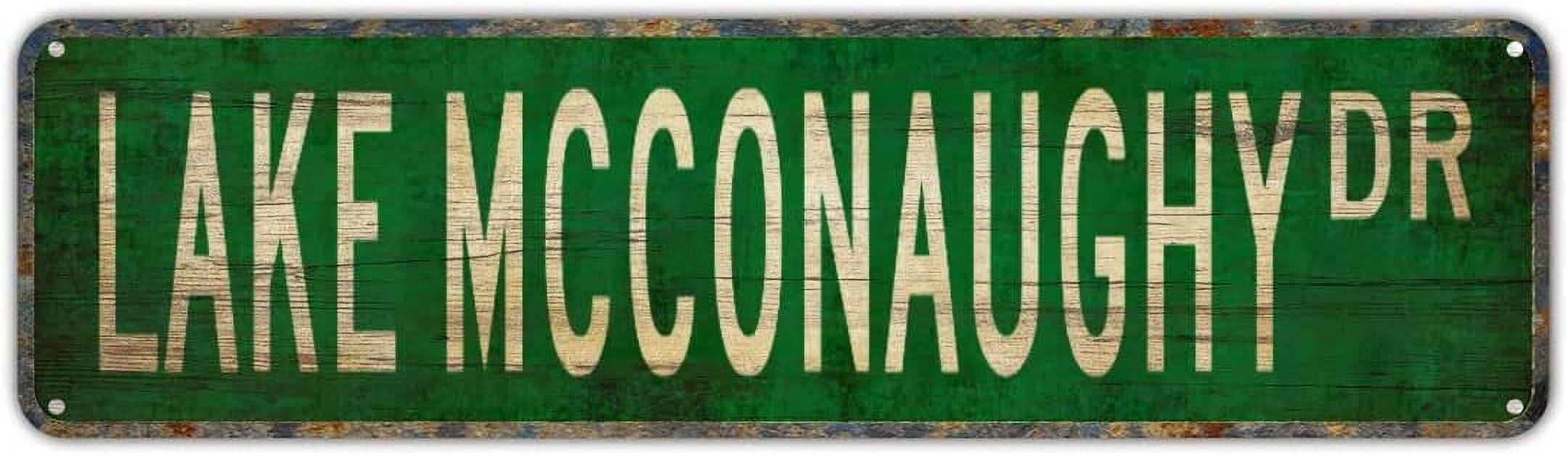 Vintage Decor Wall Signs Lake Mcconaughy Lake Mcconaughy Sign Lake ...