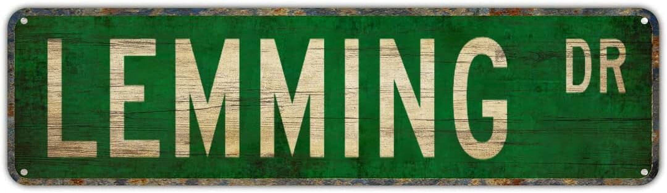 Vintage Decor Wall Signs Lemming Lemming Gift Lemming Sign Lemming ...