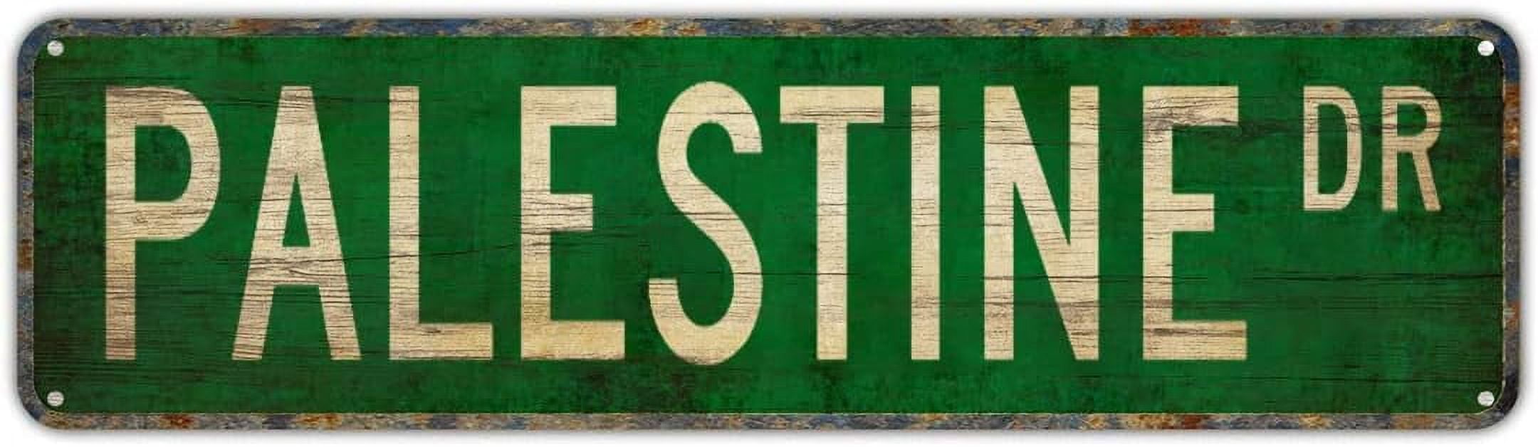Vintage Decor Wall Signs Palestine Palestine Gift Palestine Sign ...