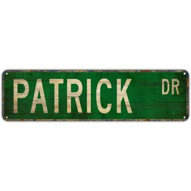 Vintage Decor Wall Signs Patrick Patrick Sign Patrick Gift Patrick ...
