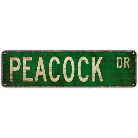 Vintage Decor Wall Signs Peacock Peacock Gift Peacock Sign Peacock ...