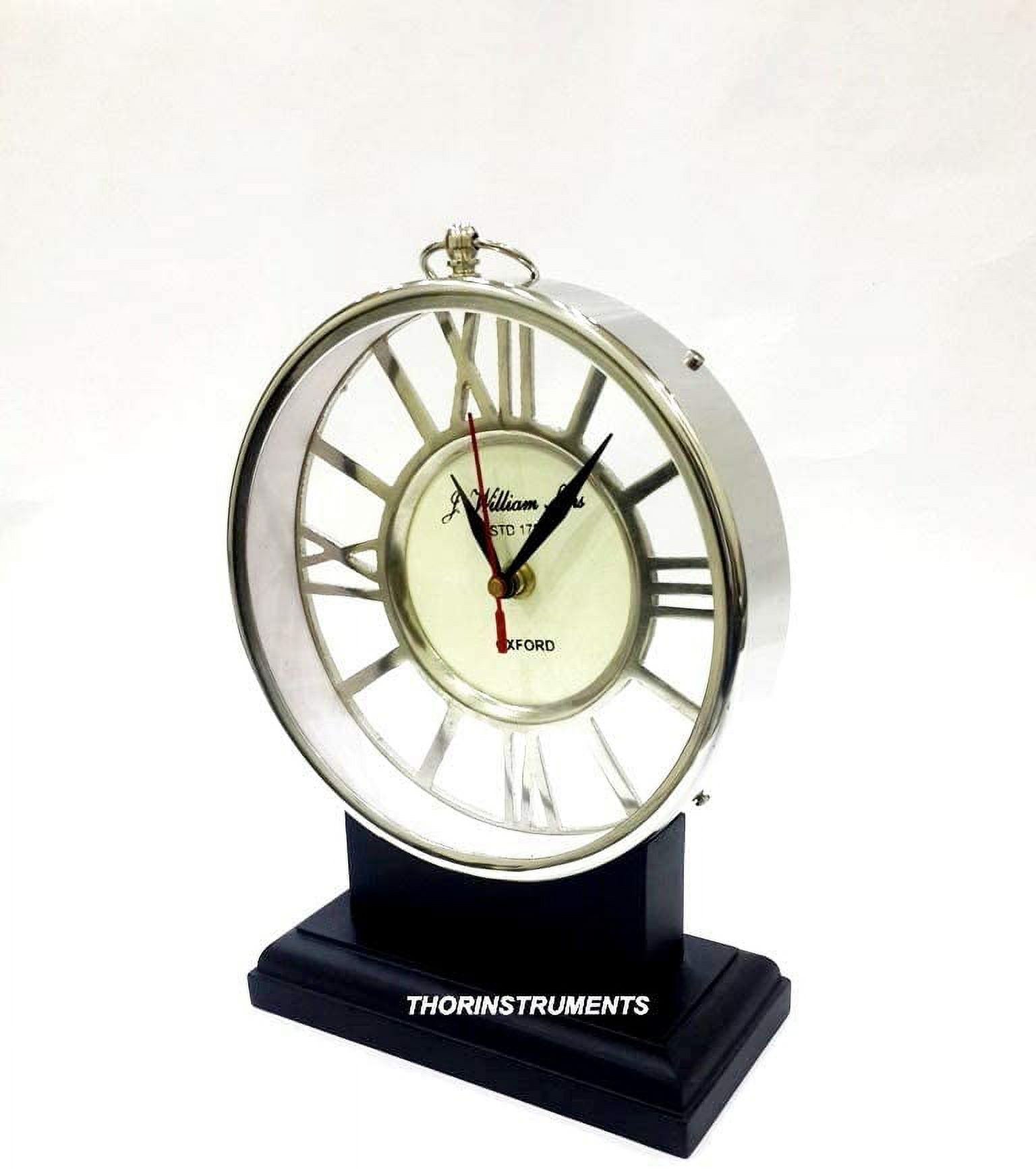 Vintage Decorative Retro Nautical Desk Clock Table Shelf Clocks Black ...