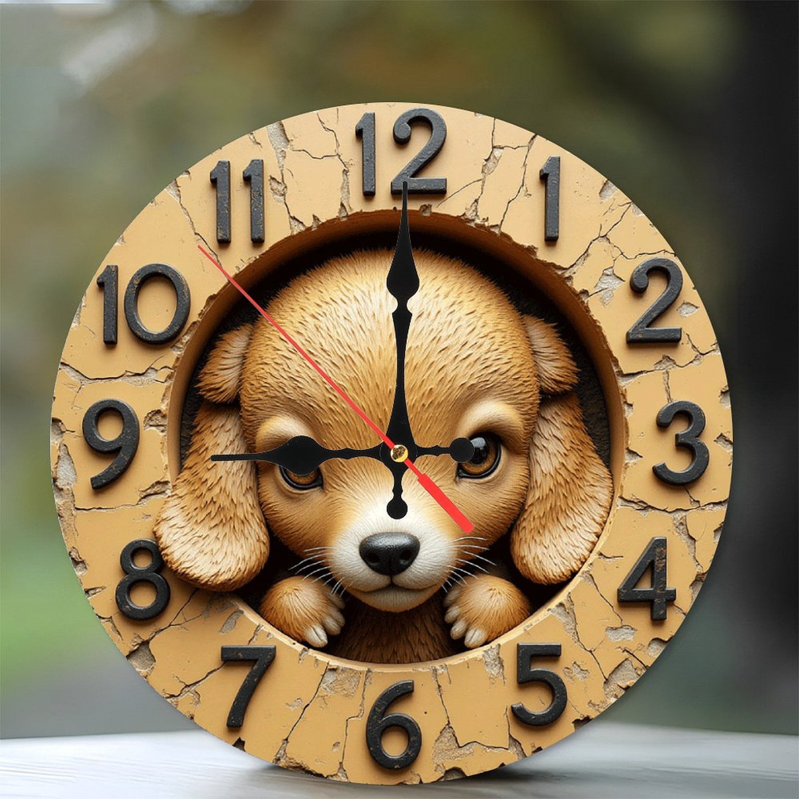 Vintage Decorative Wall Clock Unique Design Home Decor 10-Inch Silent ...